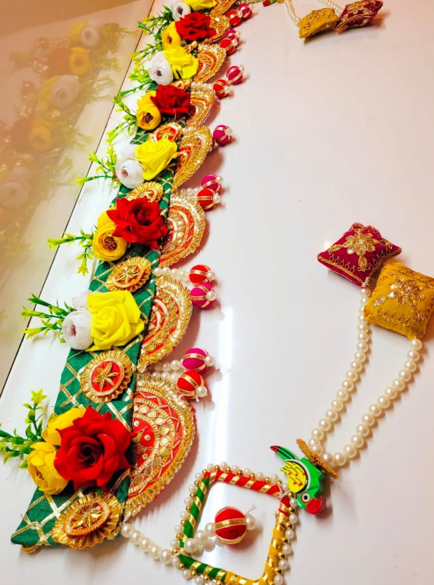 Beautifully Handcrafted Traditional Gota Borders and Floral Bandarwal ...