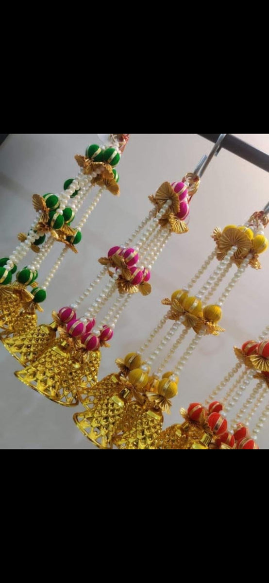 Beautiful Bells and Gota Balls Door Wall Hangings for Diwali Navratri ...